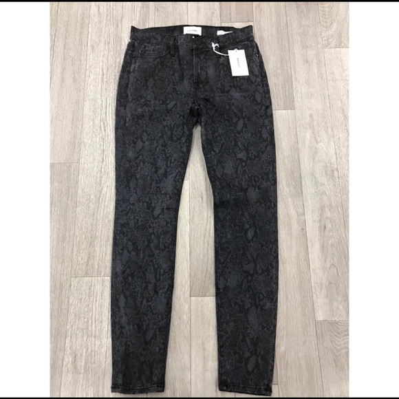 Frame Denim | Jeans | Frame Denim Snake Python Print Skinny Jean | Poshmark
